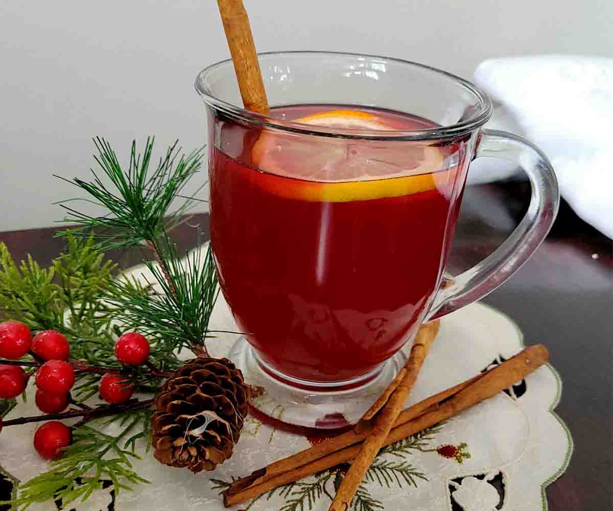 Hot Spiced Cranberry Tea - Steeped Street